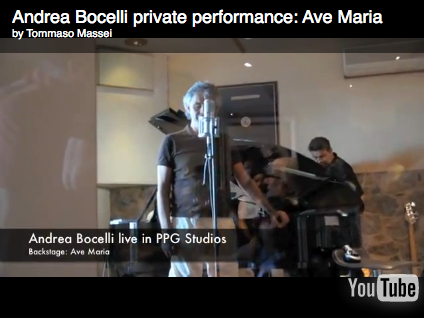 Andrea Bocelli @ PPG Studio — Studio Sound Service